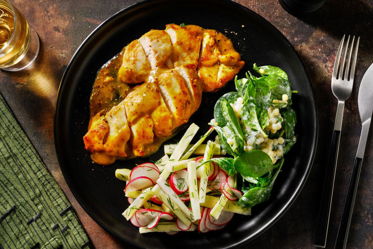 Honning- og sennepsglaseret kylling | HelloFresh