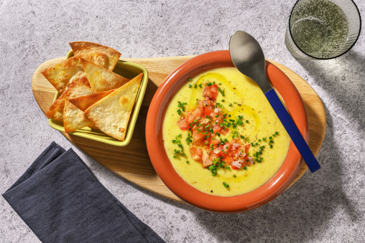 Elote thai: crema de maíz con leche de coco | HelloFresh