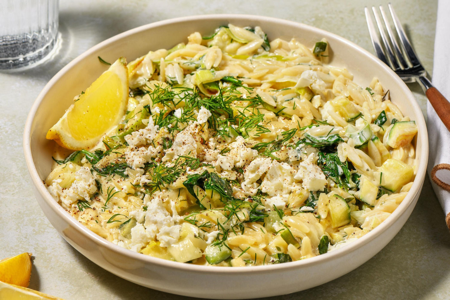 Bacon and Creamy Lemon Orzo Recipe | HelloFresh