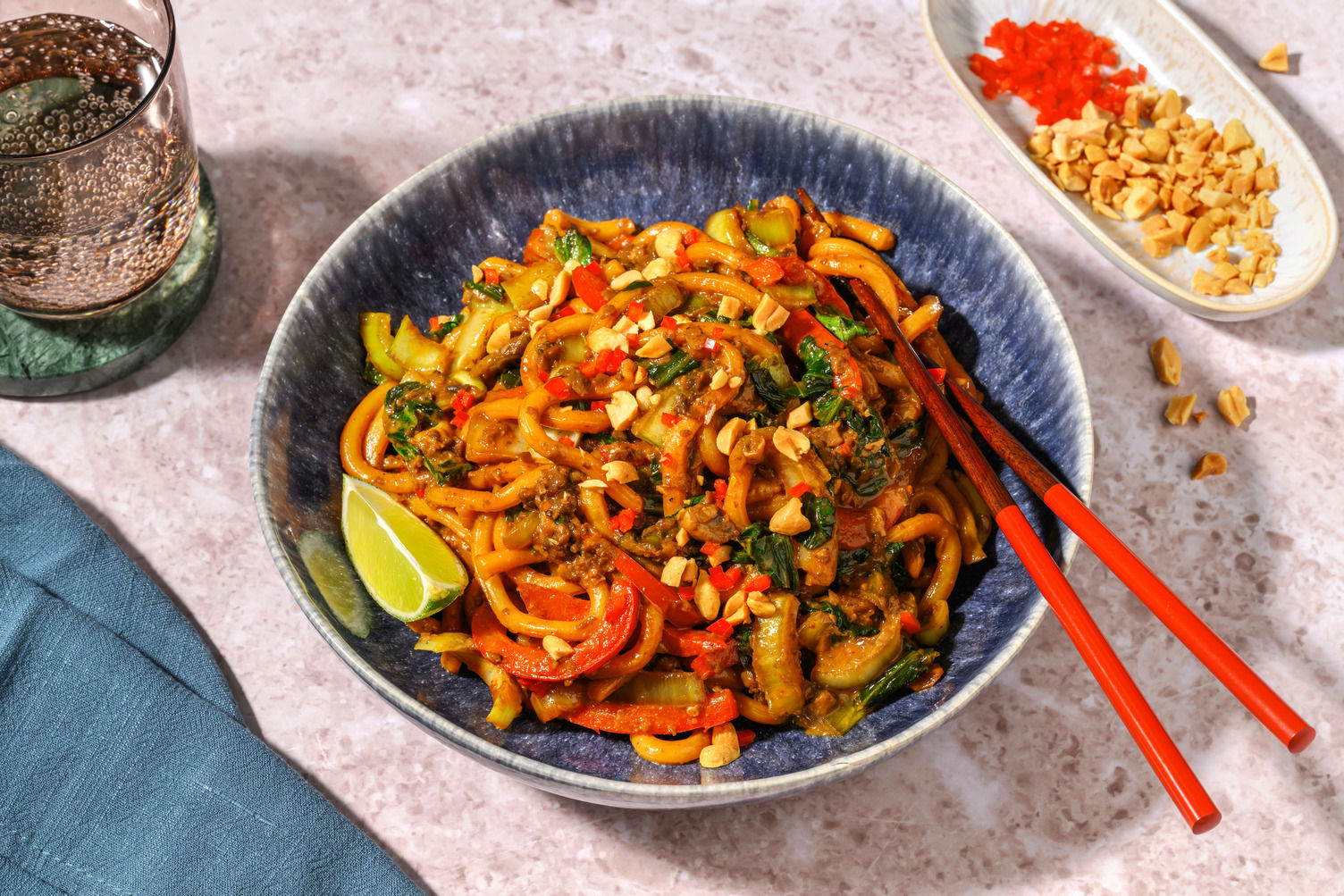 One-pan Peanut and Lime Noodles Recipe | HelloFresh