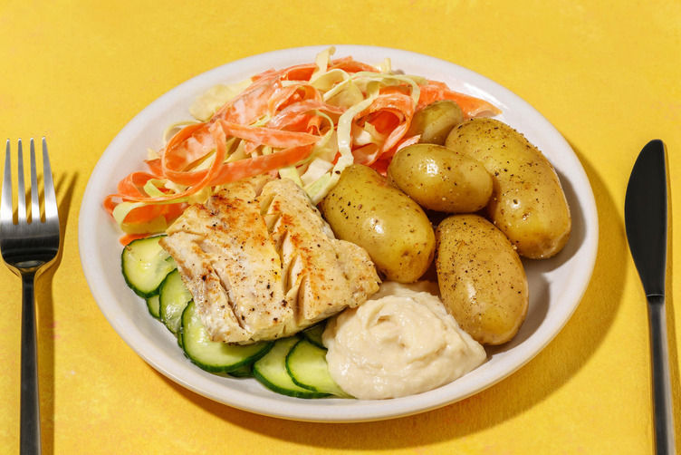 Snabblagad stekt fisk och remouladsås Recept | HelloFresh