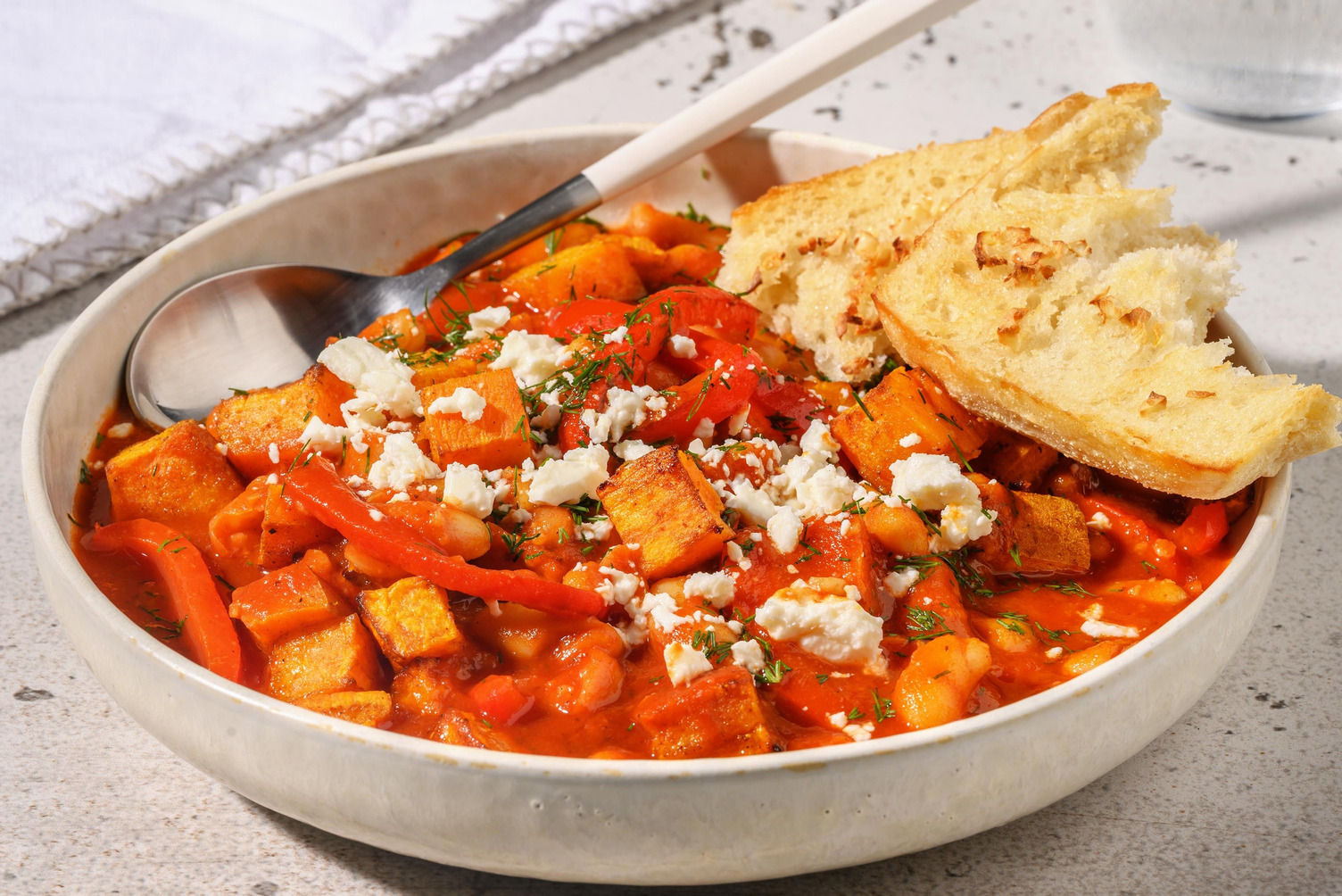 Easy Harissa Sweet Potato, Dill and Butter Bean Bowl Recipe | HelloFresh