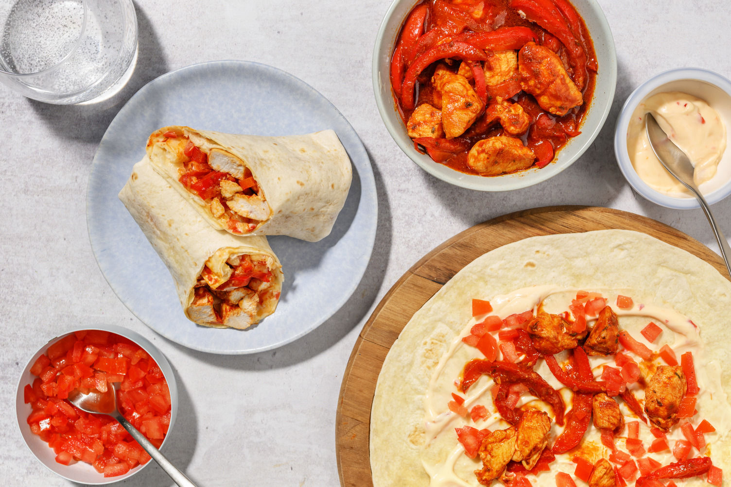 Sweet Chilli Chicken Fajita Wraps Recipe | HelloFresh