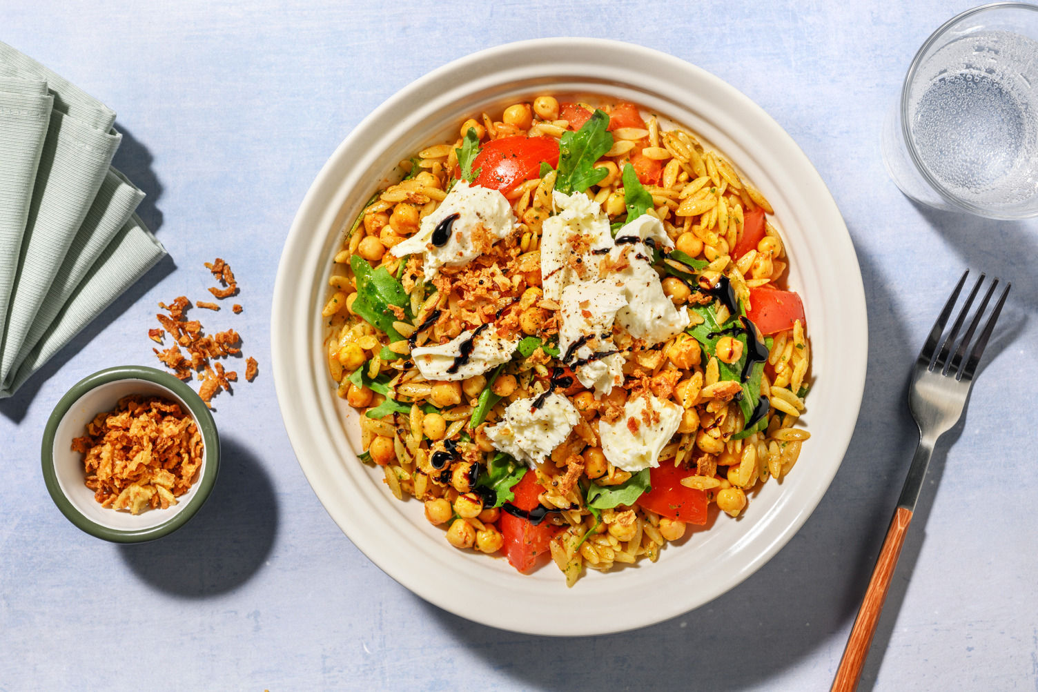 Pesto Orzo and Mozzarella Salad Recipe | HelloFresh