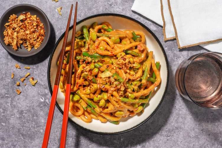 Udon Noodles in a Satay Sauce Recipe | HelloFresh
