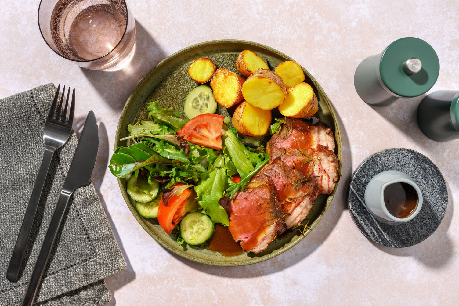 Rosemary Roast Beef & Chat Potatoes Recipe | HelloFresh