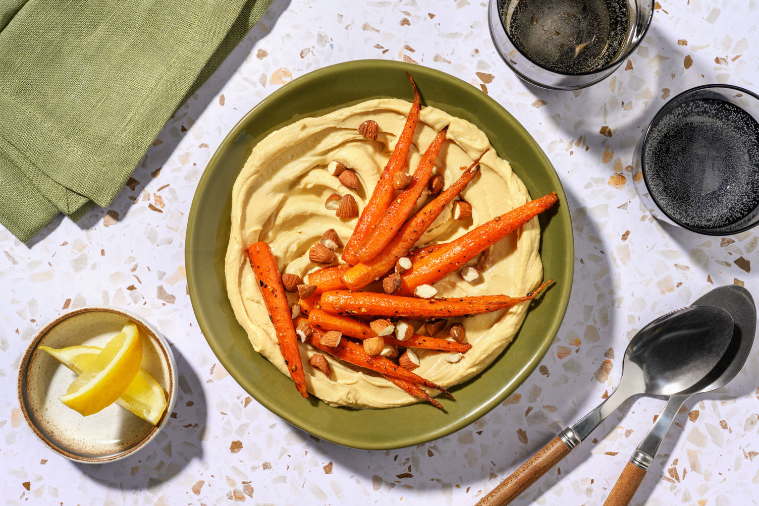 Hummus & Roasted Dutch Carrots Recipe | HelloFresh