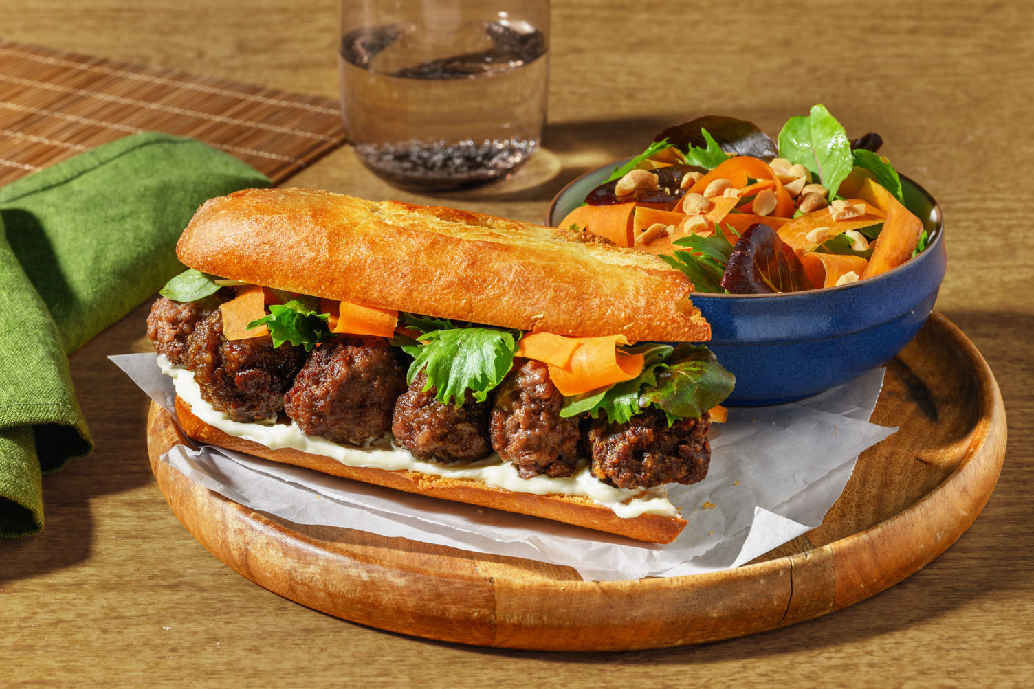 Fragrant Sach Ko Ang Inspired Beef & Pork Meatball Baguette Recipe ...