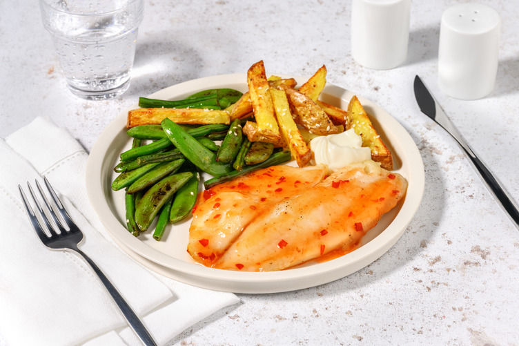 Indonesian Style Glazed Basa and Sesame Chips Recipe | HelloFresh