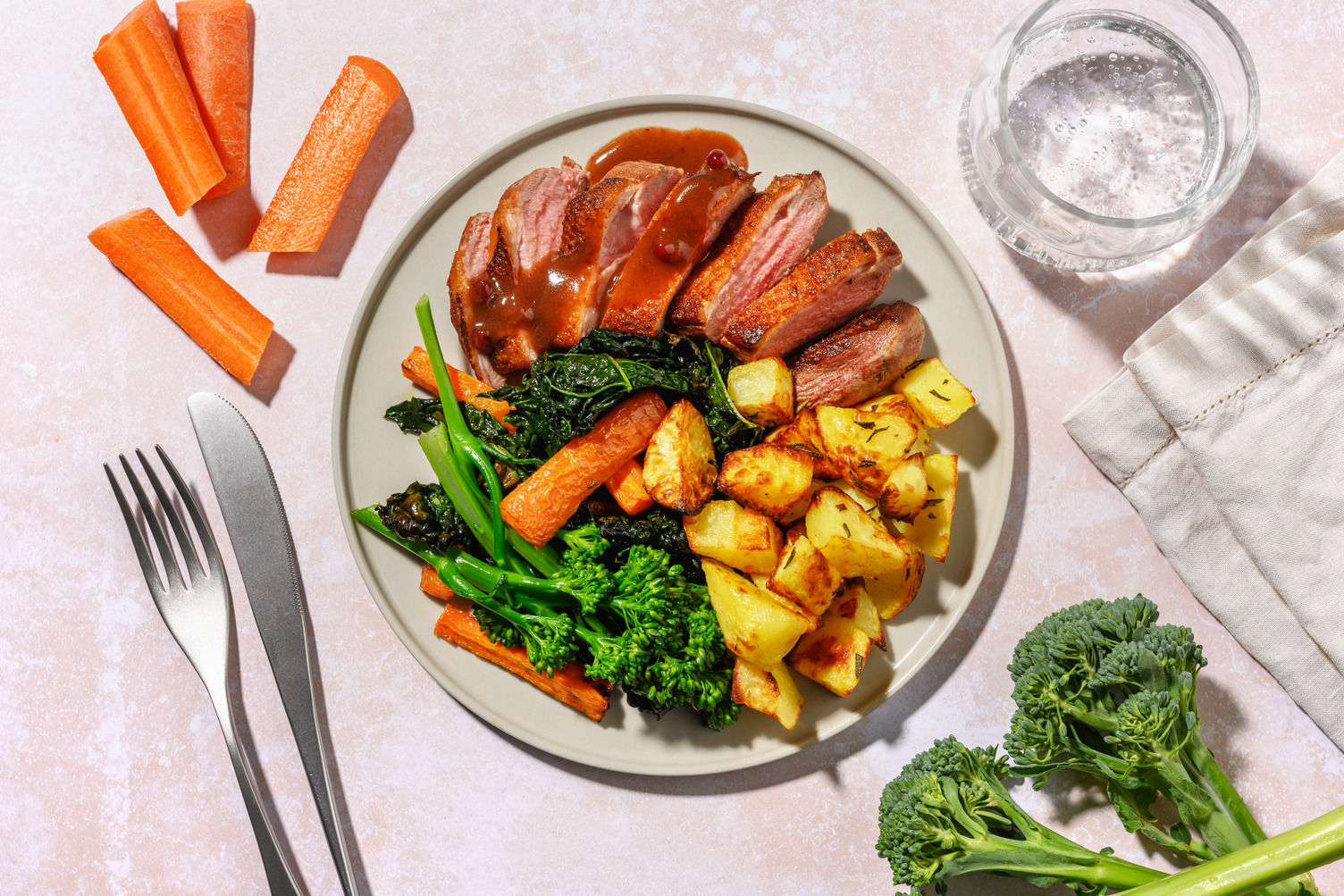 Roasted Duck Breast and Redcurrant Jus Recipe | HelloFresh