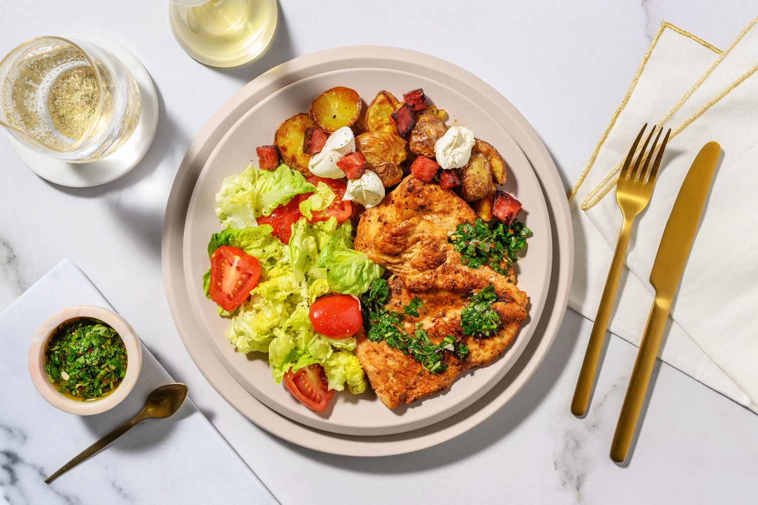 Peri Peri Butterflied Chicken Breast and Chimichurri Recipe | HelloFresh