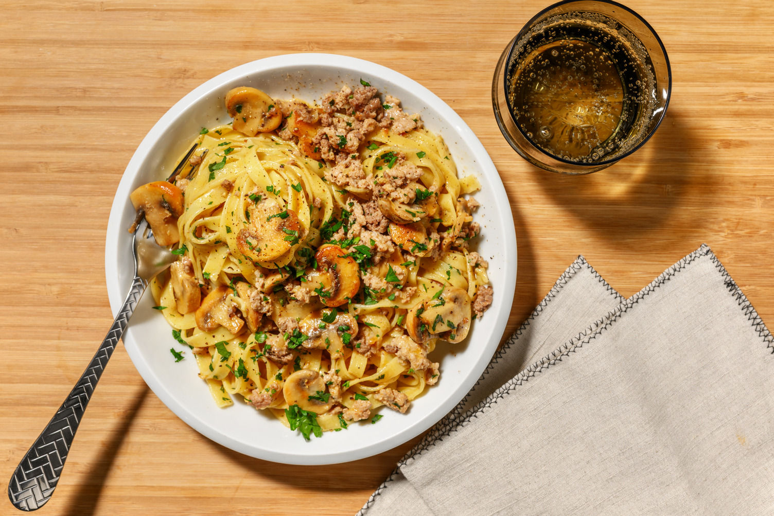 Beef & Pork Stroganoff Style Tagliatelle Recipe | HelloFresh