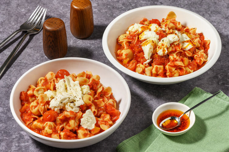 Stuffed Mushroom Fiorelli with Bell Pepper Recipe | HelloFresh