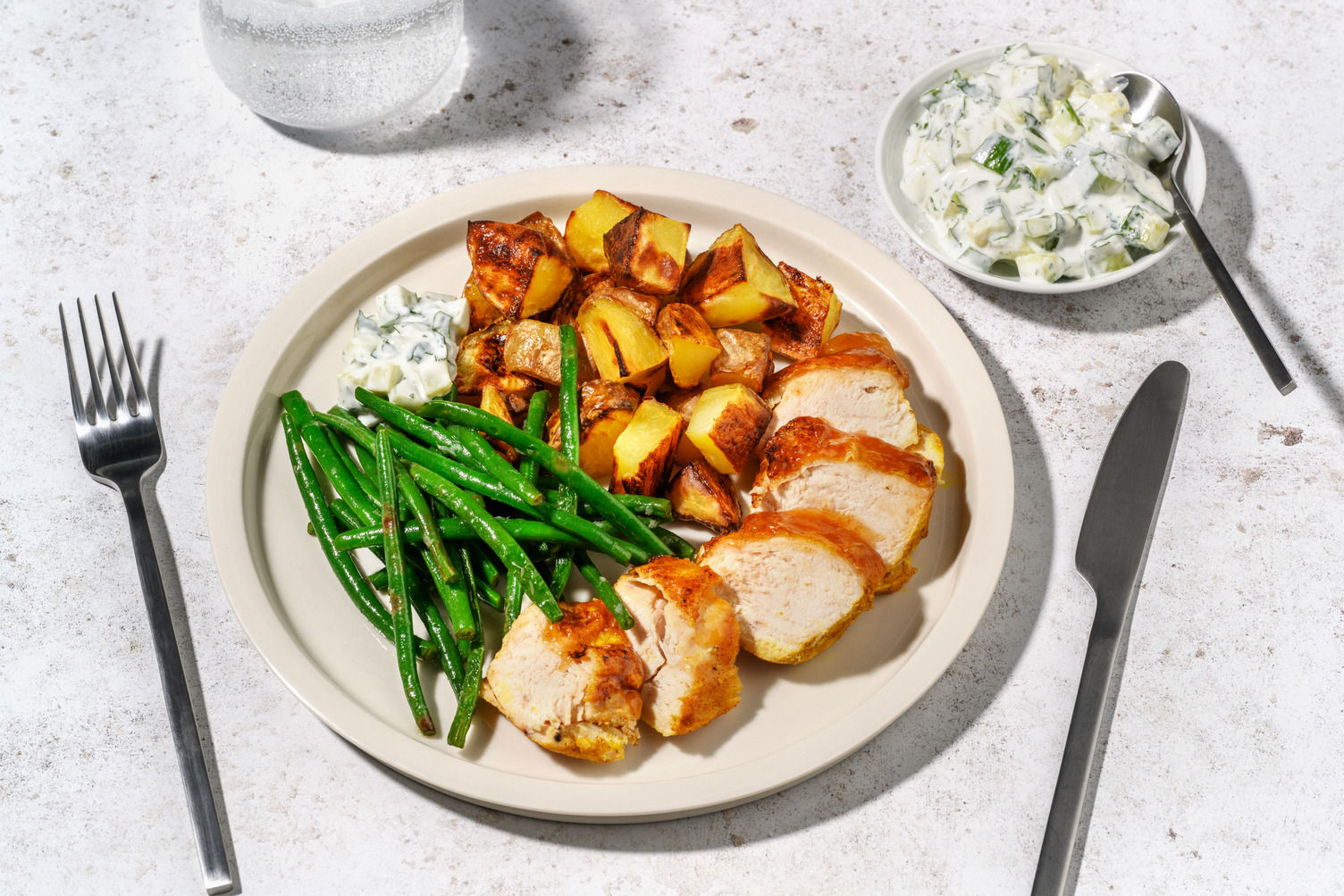 Curried Chicken Breast and Roast Potatoes Recipe | HelloFresh