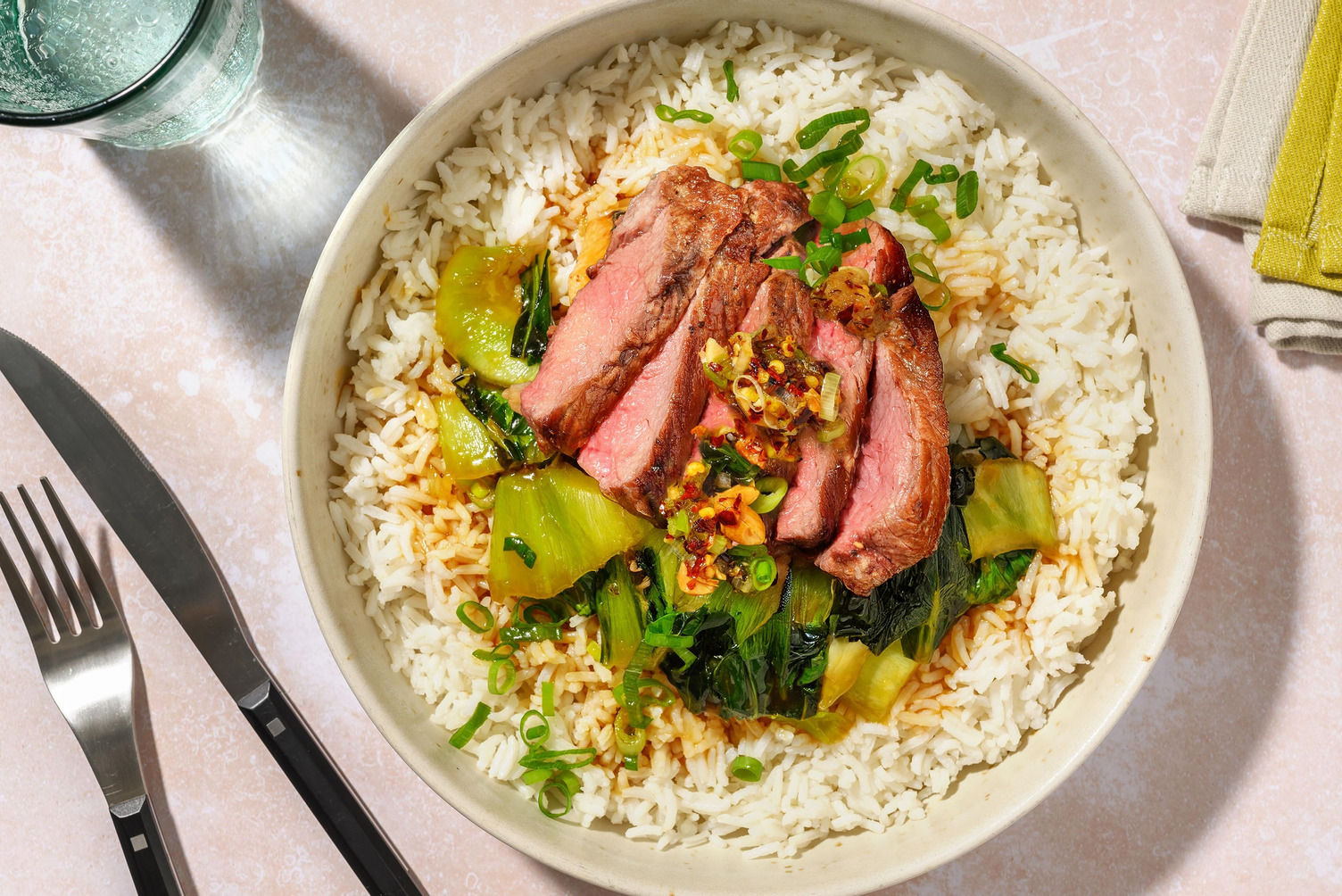 Bio Rinderhüftsteak in süß-scharfer Ingwer-Soße Rezept | HelloFresh