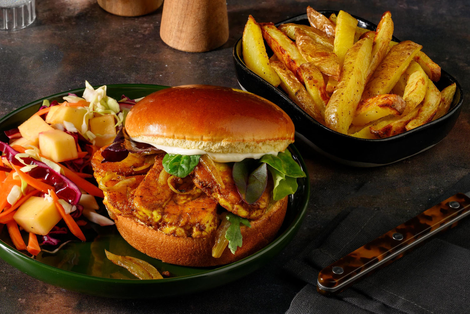 Sticky Curried Halloumi Veggie Burger Recipe | HelloFresh