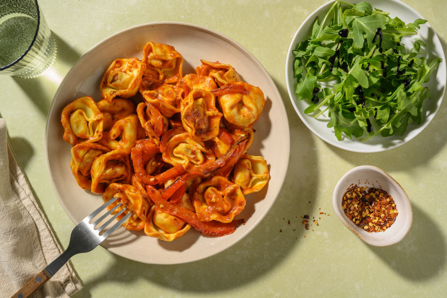Arrabbiata Style Spinach and Ricotta Tortelloni Recipe | HelloFresh