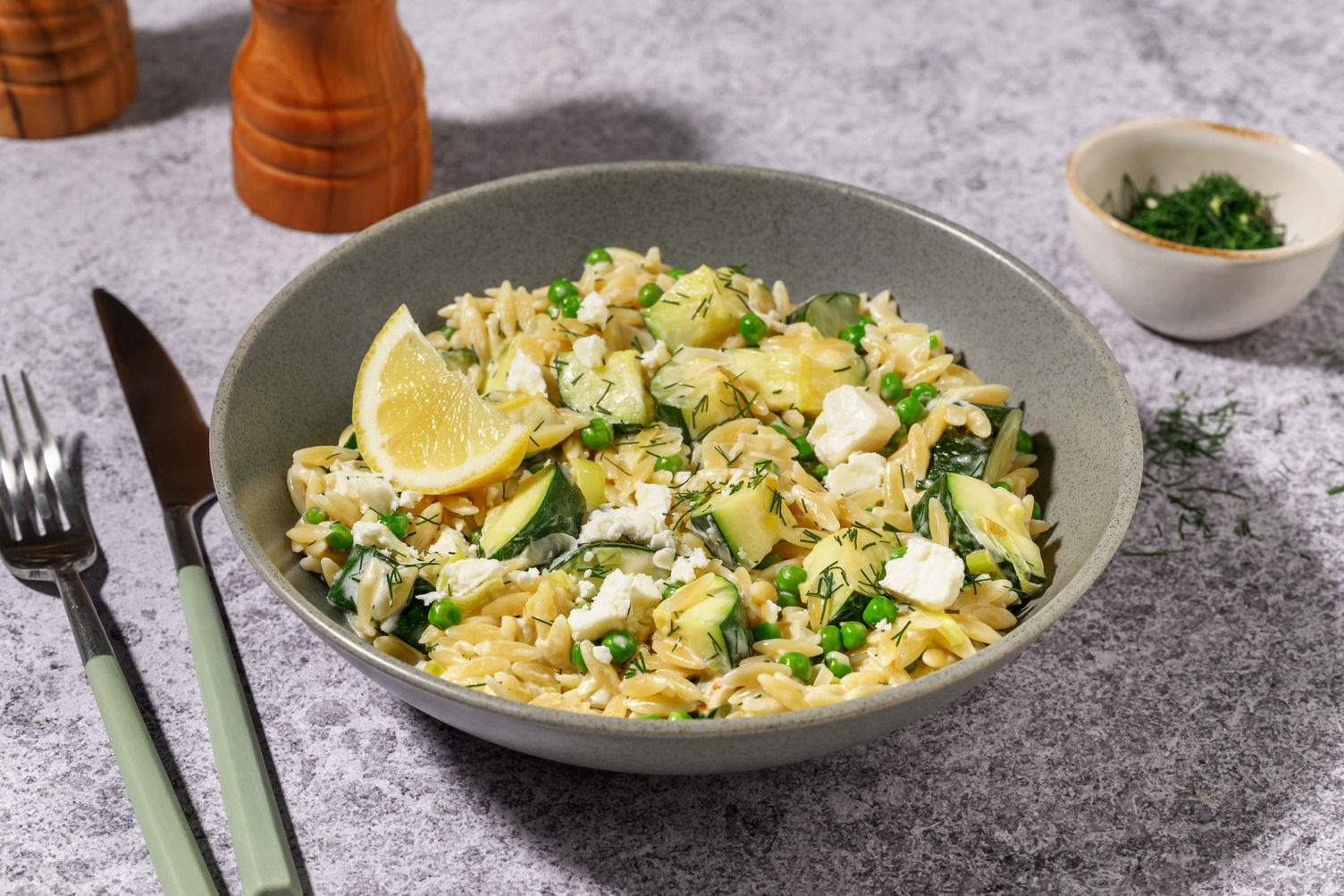Creamy Lemon and Dill Orzo Recipe | HelloFresh