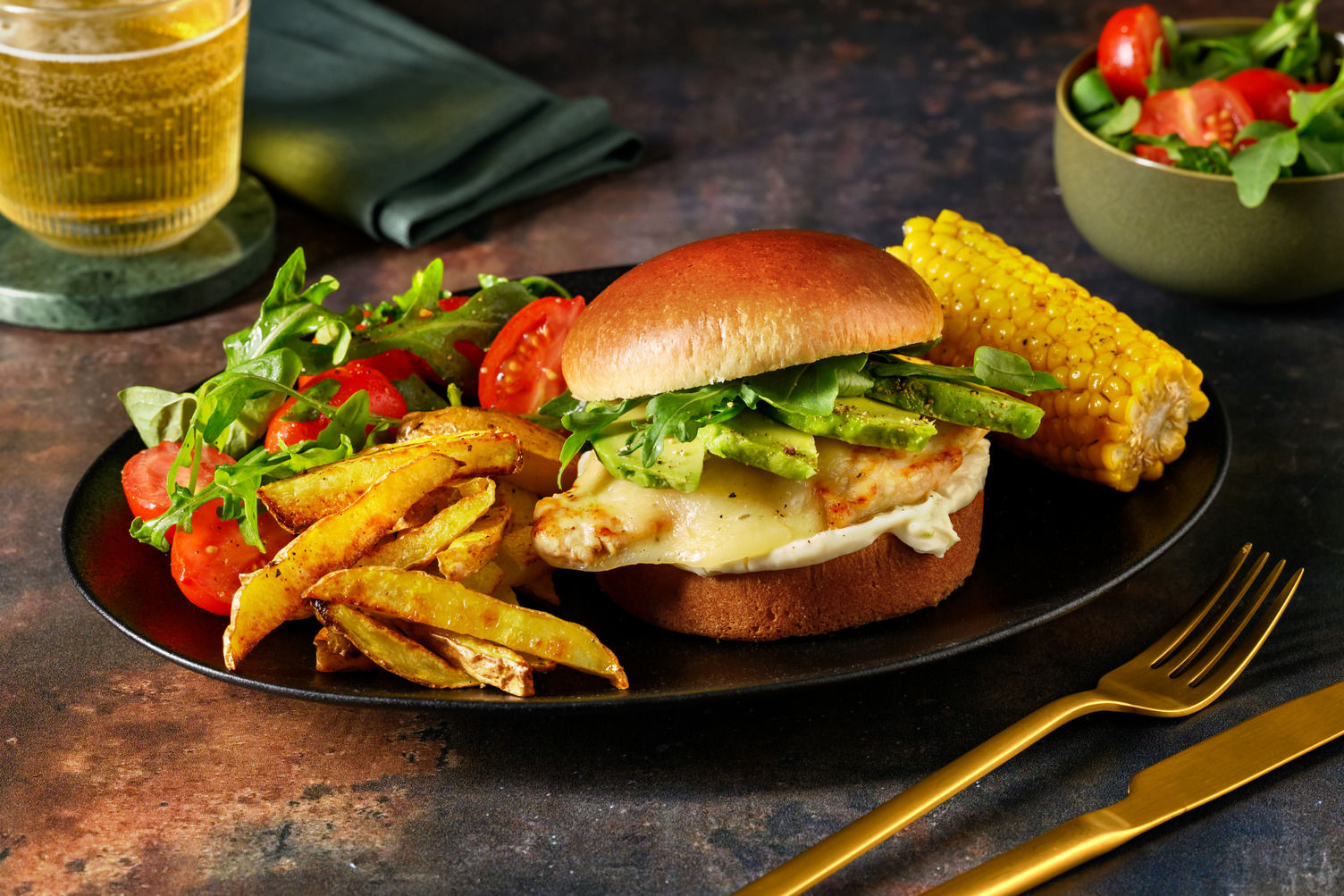 Peri Peri Chicken Burger and Chips Recipe | HelloFresh