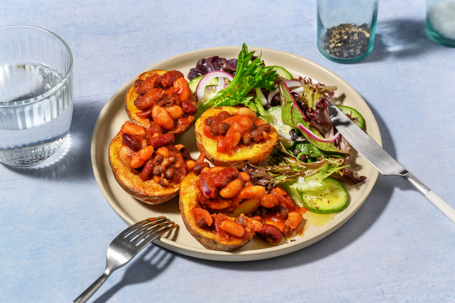 Boston Bean and Cheese Loaded Jacky-P Recipe | HelloFresh