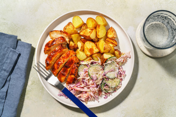 Double Quick Sweet Soy Chicken & Cucumber Salad Recipe | HelloFresh