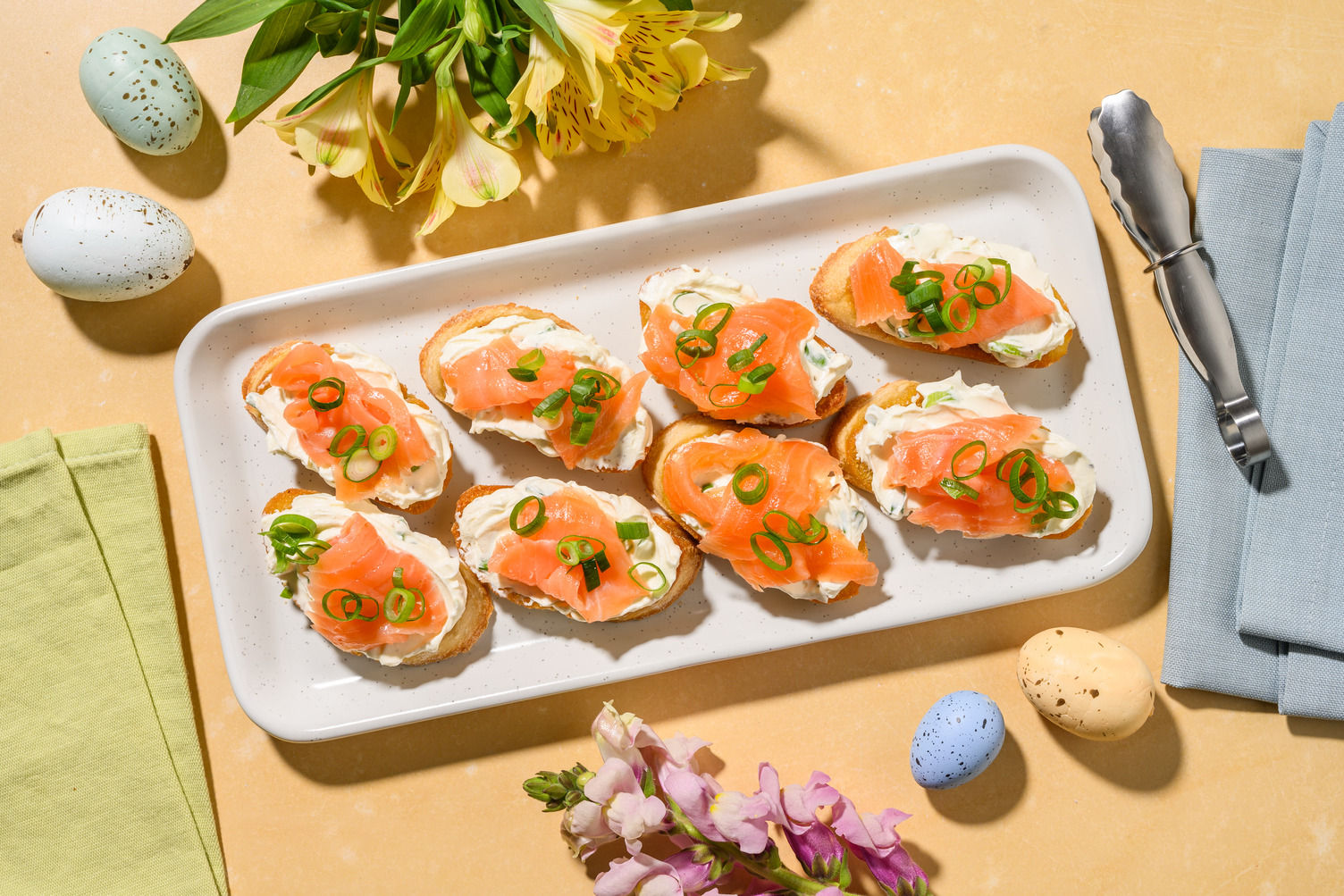 Easter Smoked Salmon Crostini Recipe | HelloFresh