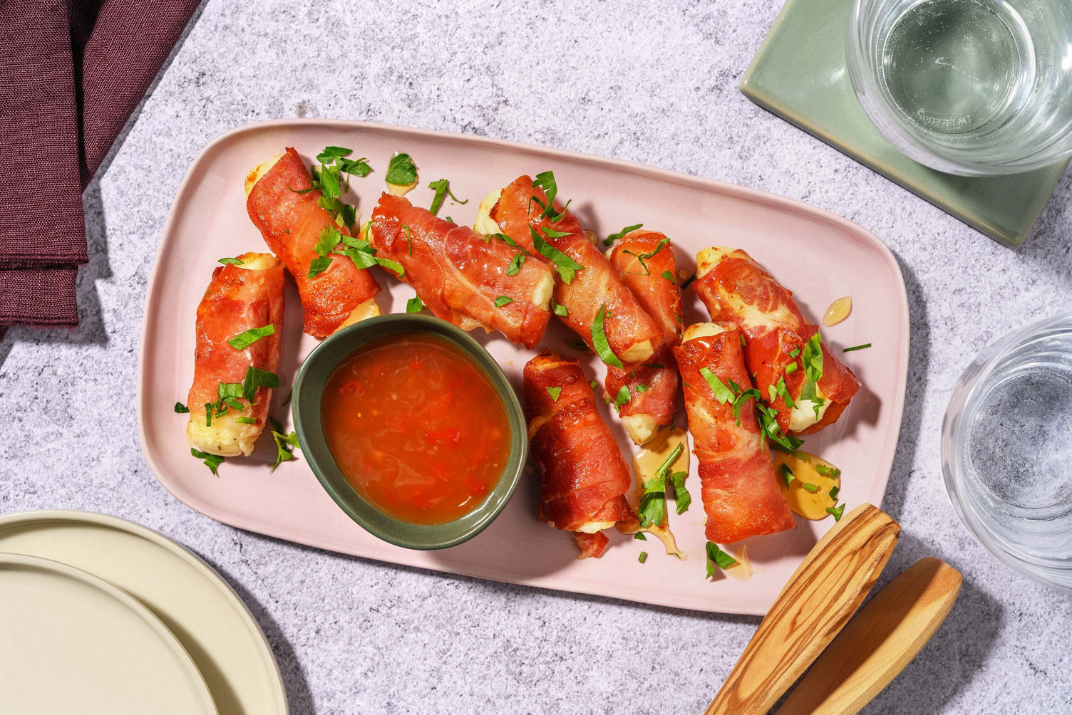 Serrano Wrapped Honey Halloumi Chips Recipe | HelloFresh
