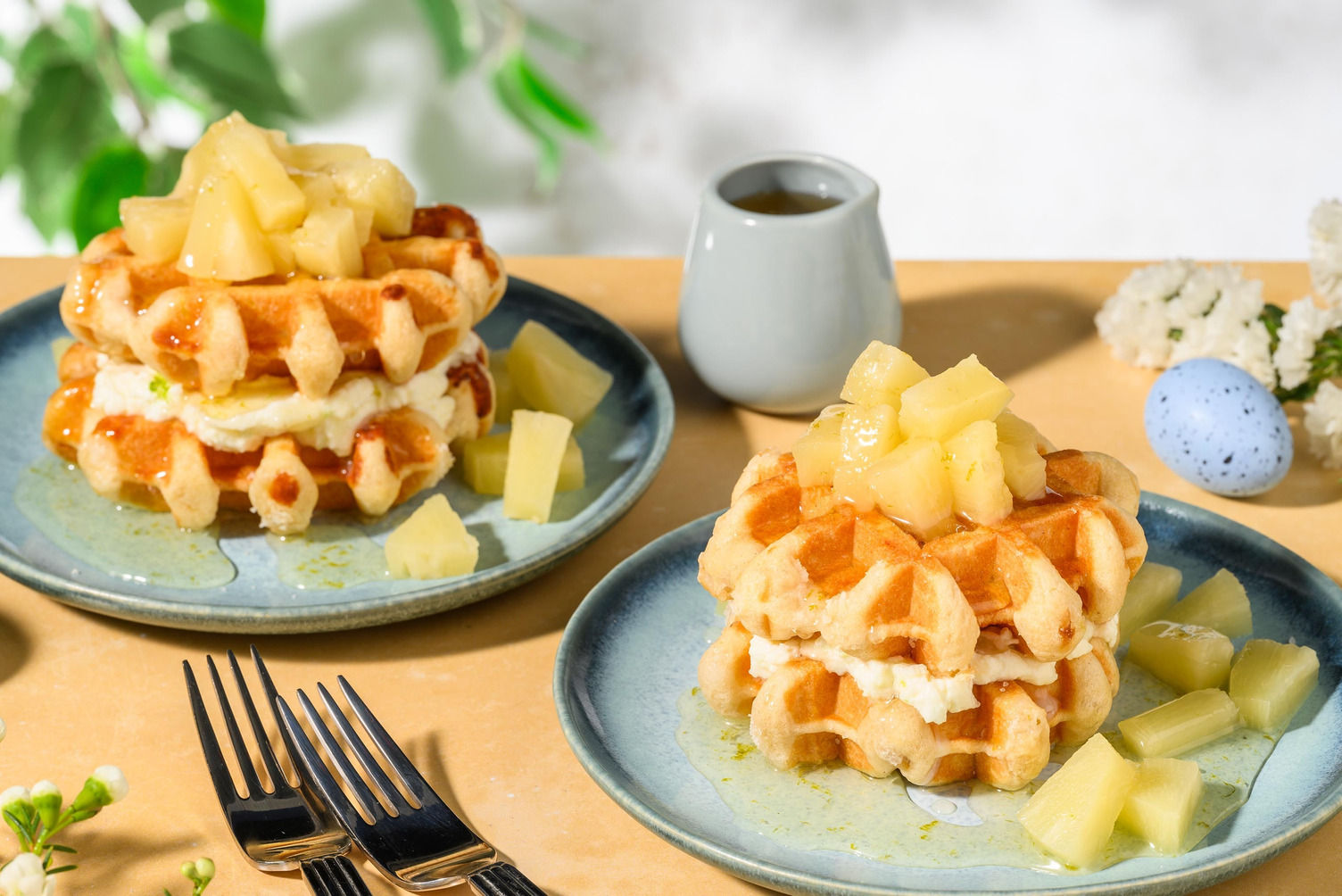 Tropical Pineapple Waffle Stack Recipe | HelloFresh