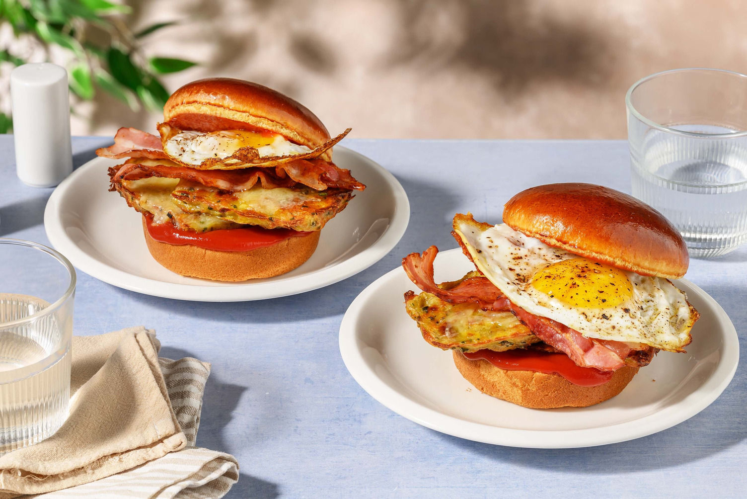 Homemade Cheesy Hash Brown & Maple Bacon Bap Recipe | HelloFresh