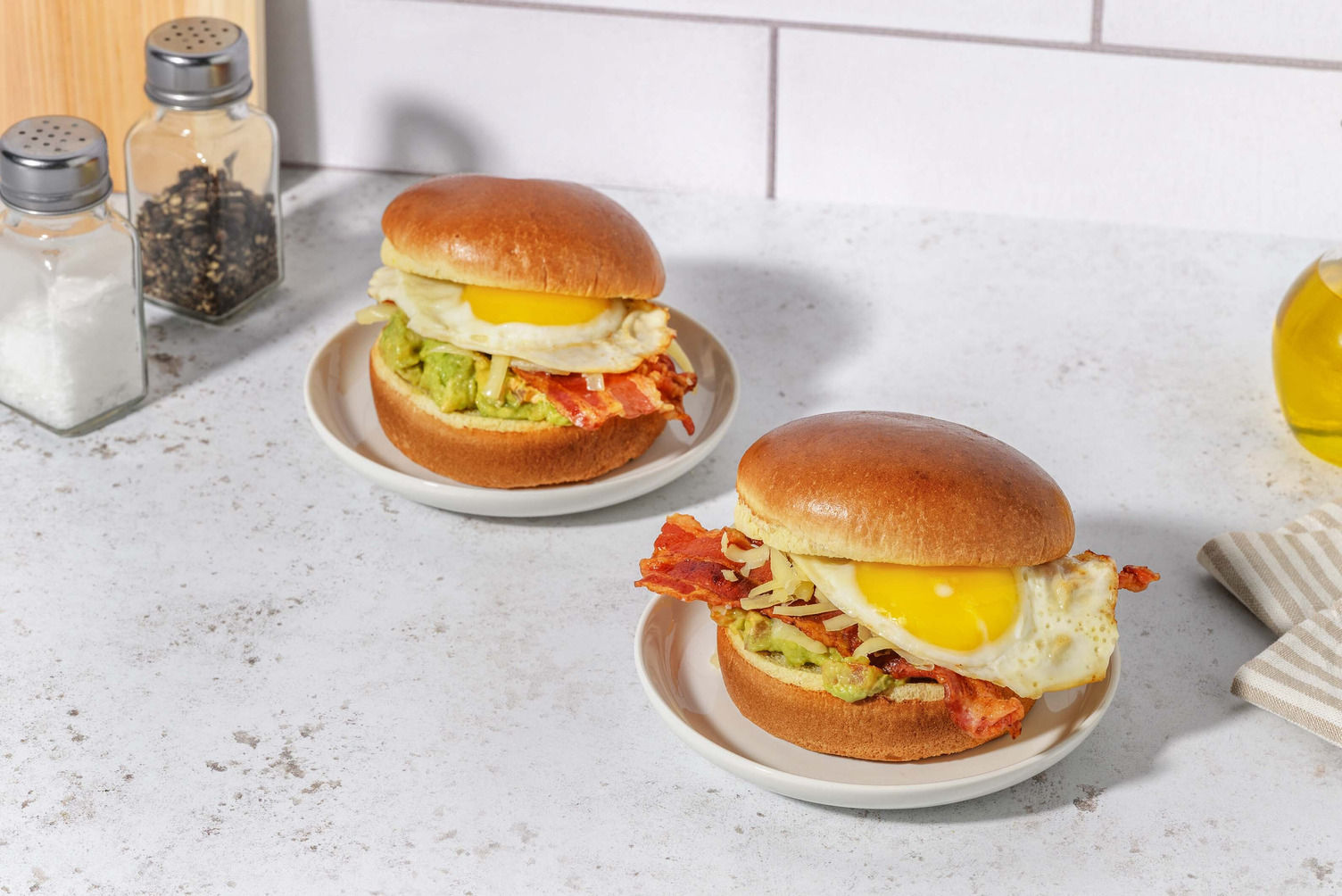 Bacon, Cheese & Smashed Avocado Breakfast Bun Recipe | HelloFresh