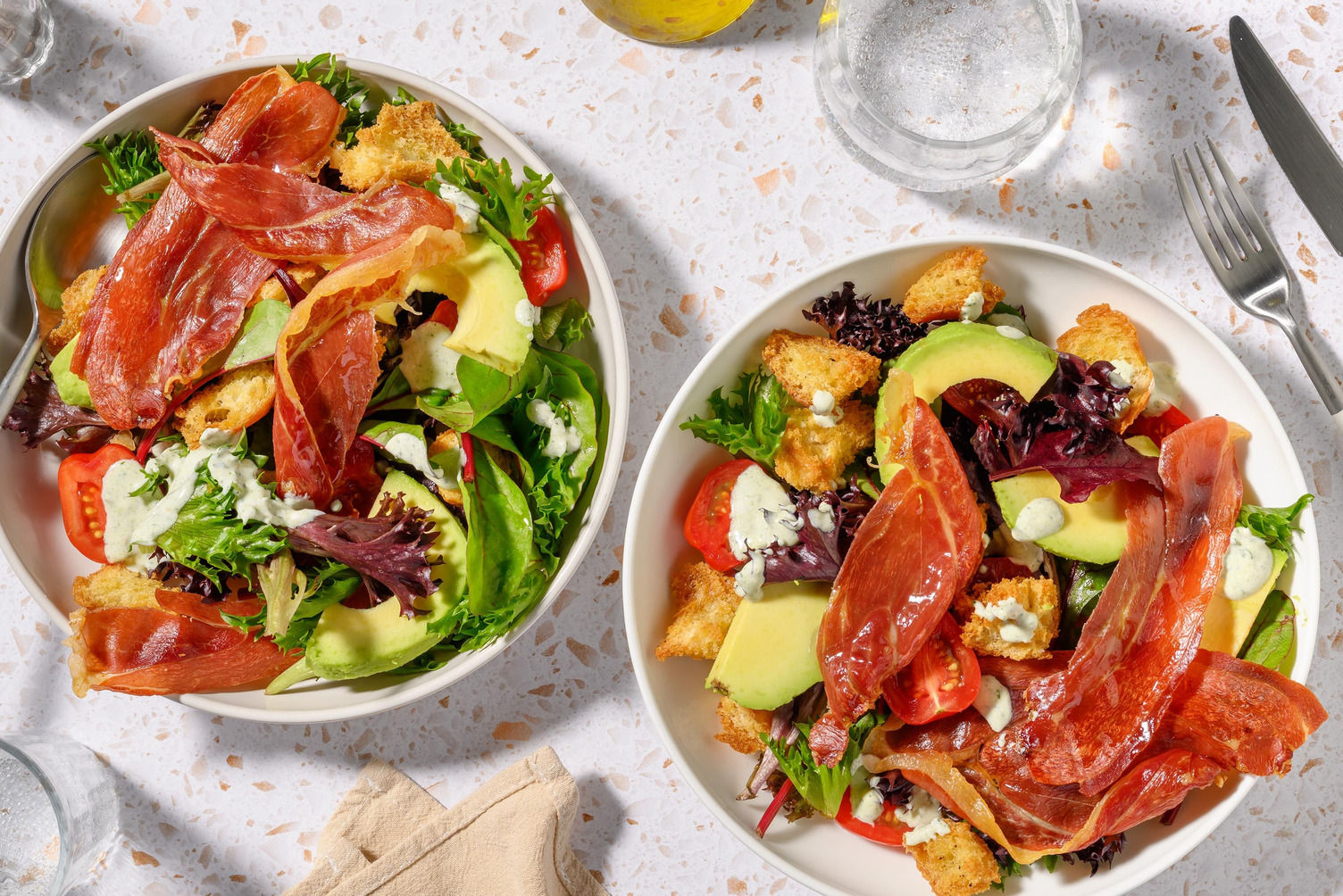 Serrano Crisp, Avocado and Pesto-Ranch Salad Recipe | HelloFresh