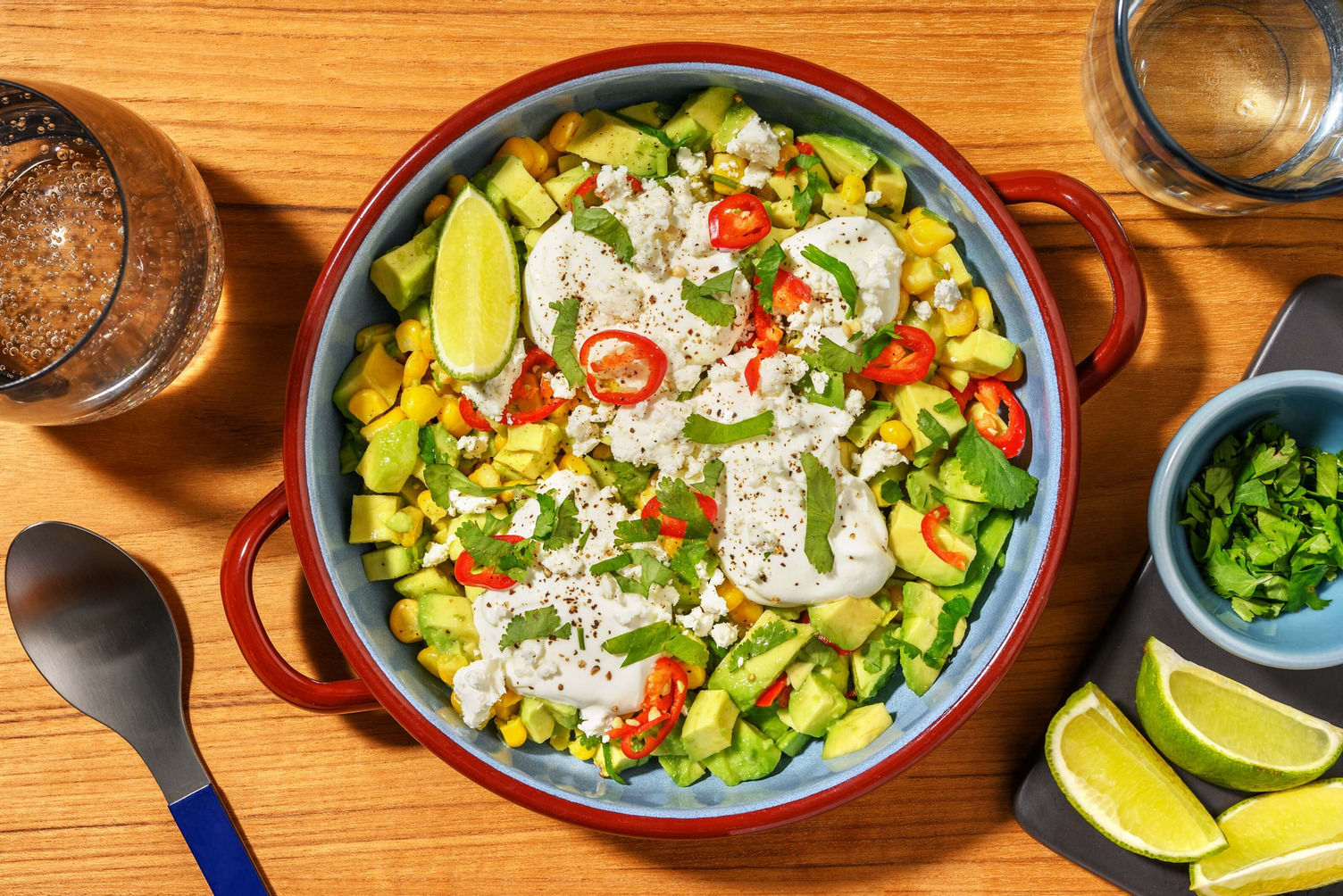 Avocado, Corn and Greek Style Cheese Salsa Recipe | HelloFresh