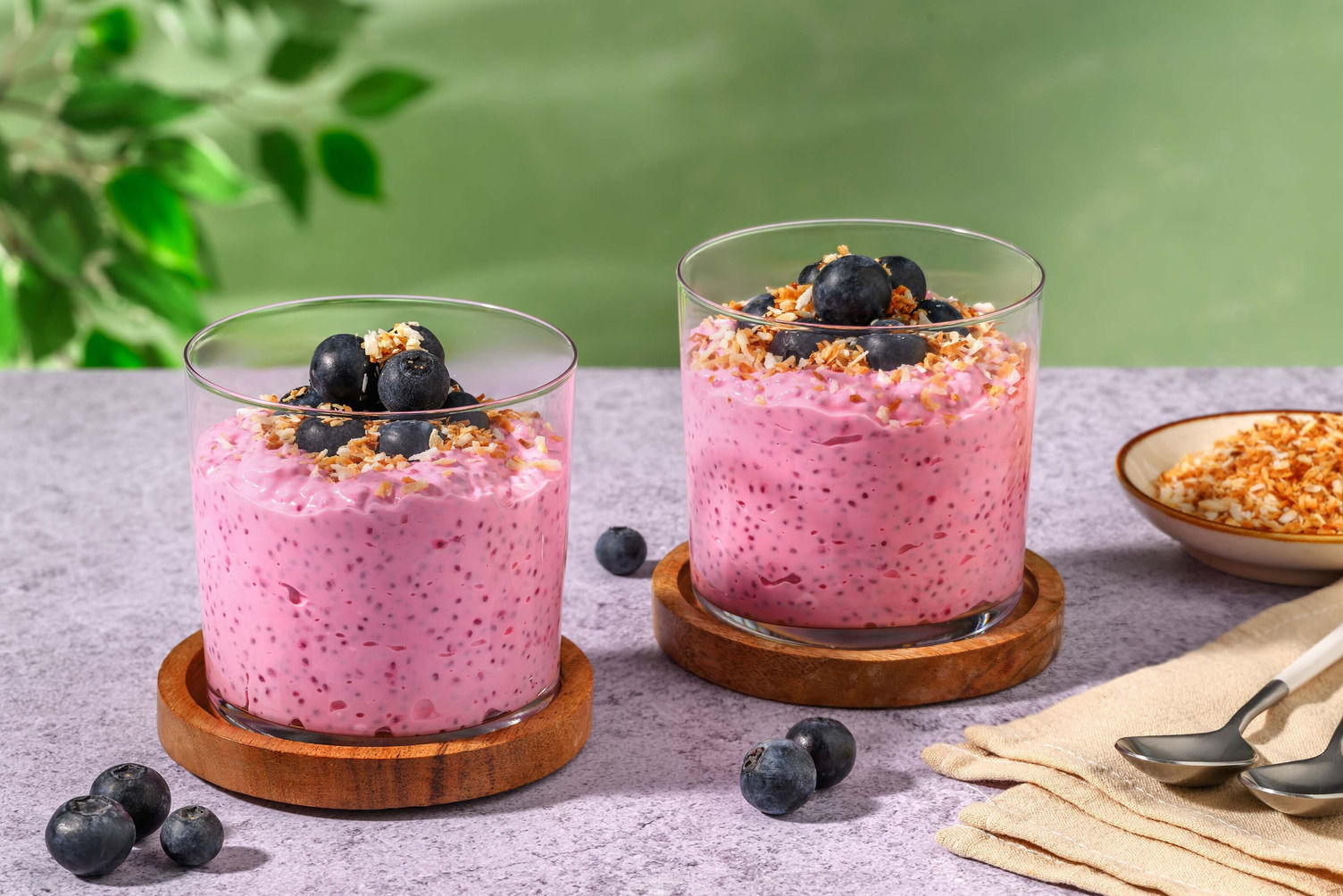 Red Berry and Coconut Chia Pudding Recipe | HelloFresh