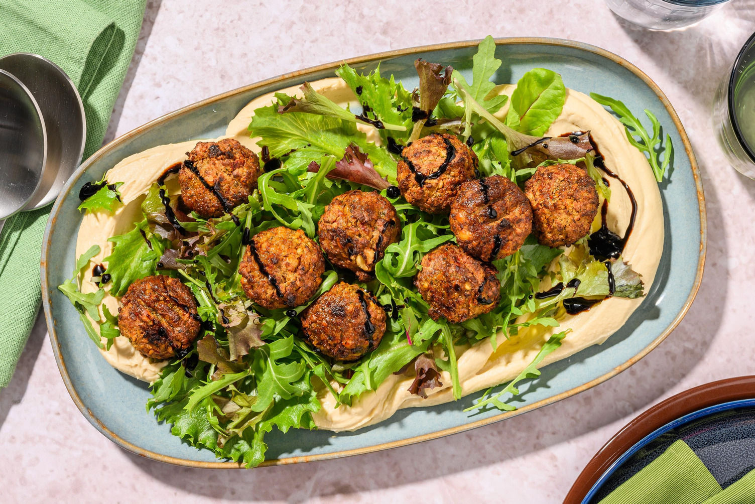 Falafel and Houmous Side Salad Bundle Recipe | HelloFresh