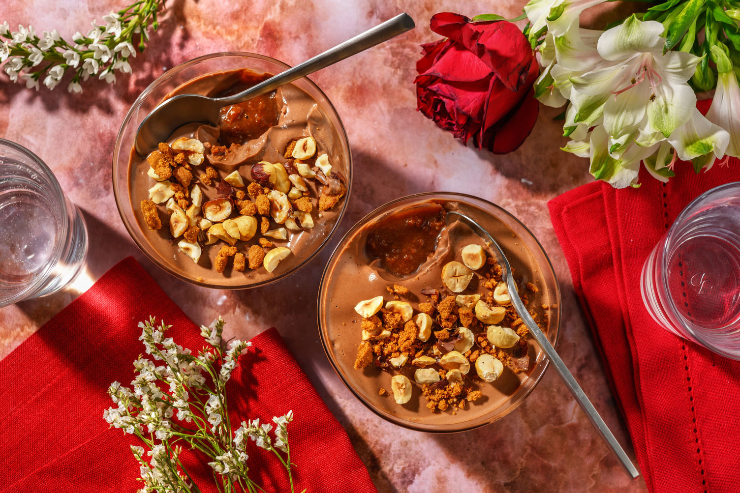 Nutty Salted Caramel Choc Pots Recipe | HelloFresh