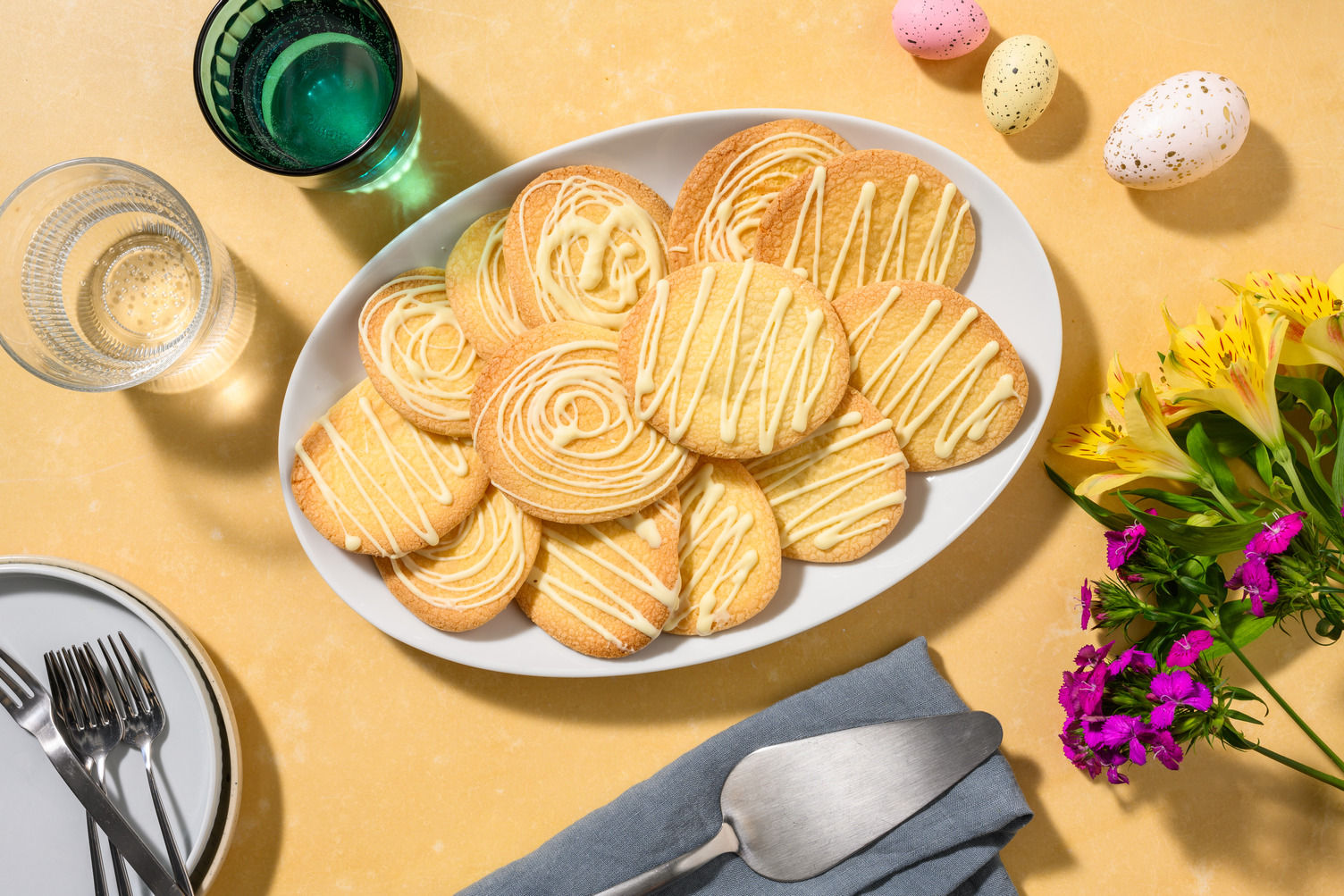 White Choc Easter Egg Shortbread Recipe | HelloFresh