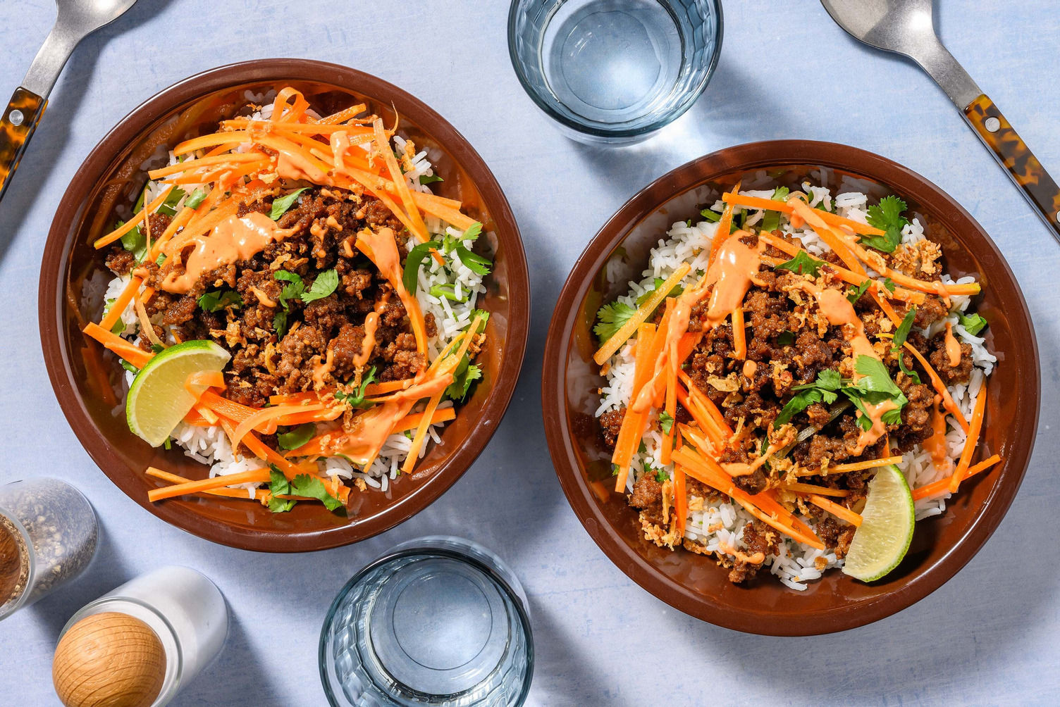 Quick Sesame-Soy Pork Bowls Recipe | HelloFresh