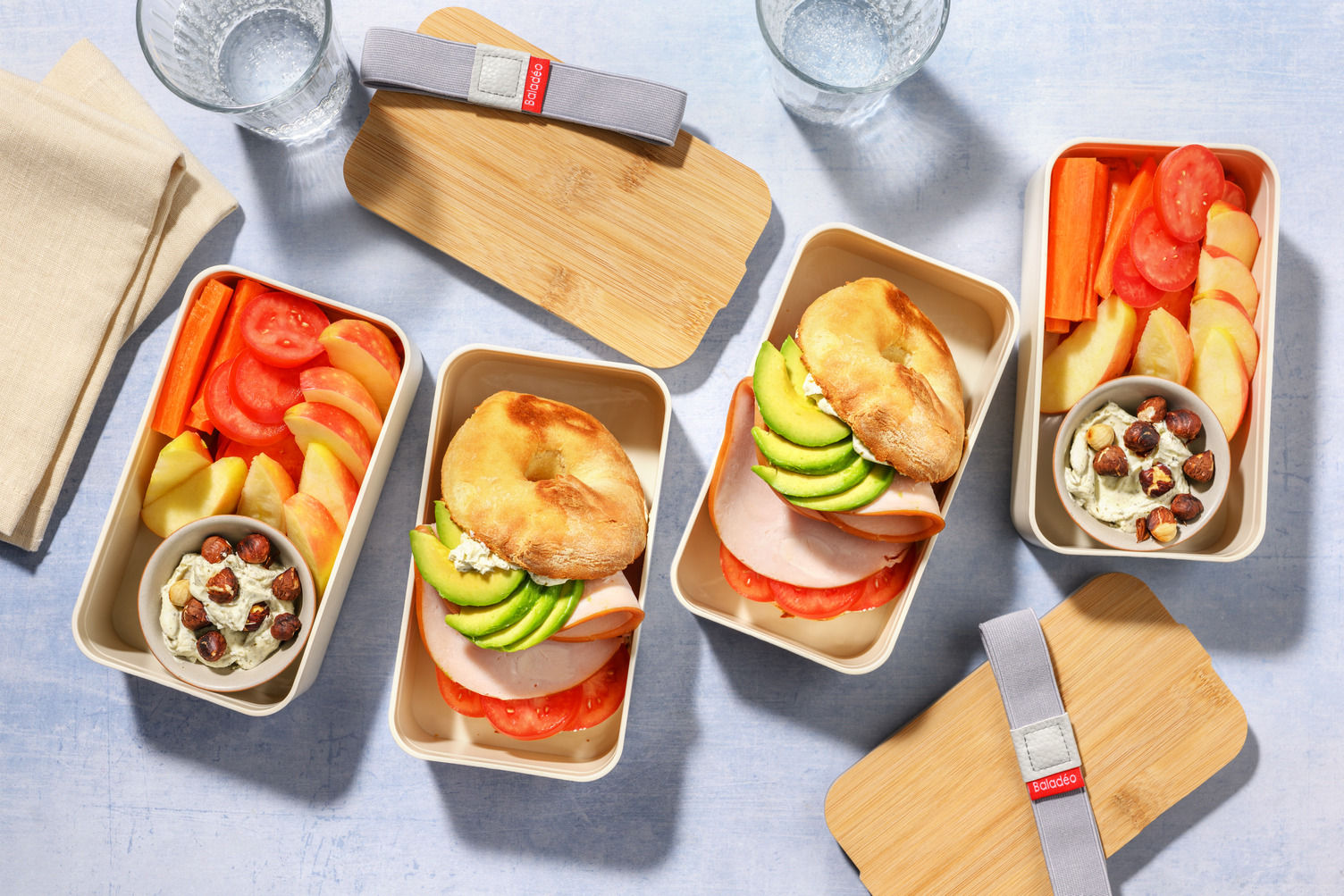 Bento Box : Bagel jambon de poulet & avocat Recette | HelloFresh