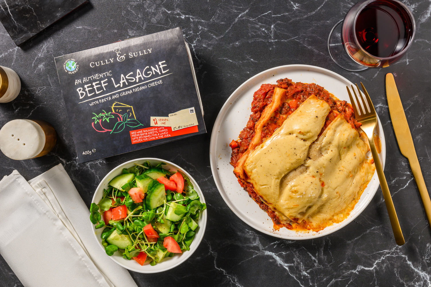 Cully & Sully Beef Lasagne with Side Salad Recipe | HelloFresh