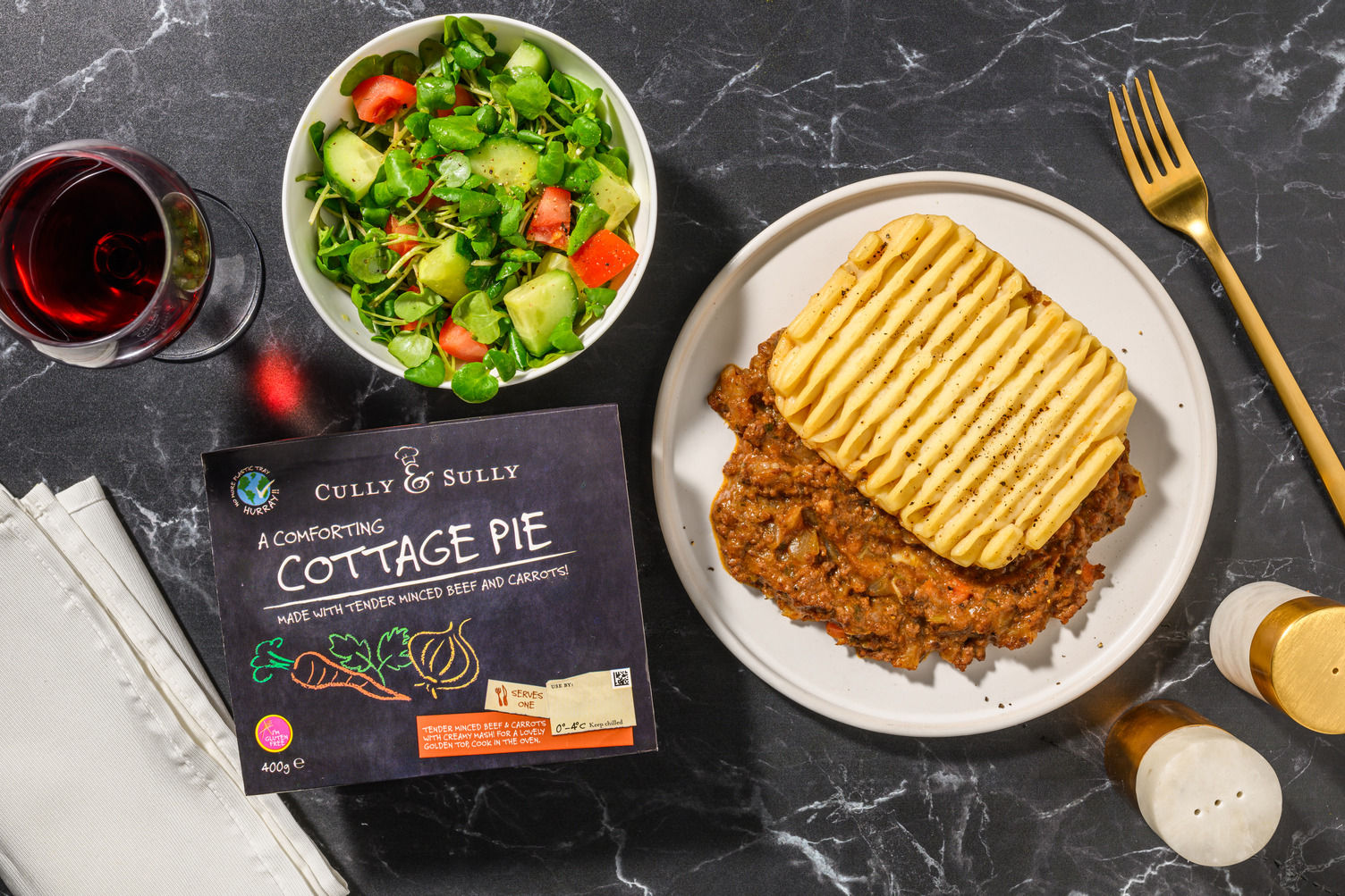 Cully & Sully Cottage Pie with Side Salad Recipe | HelloFresh