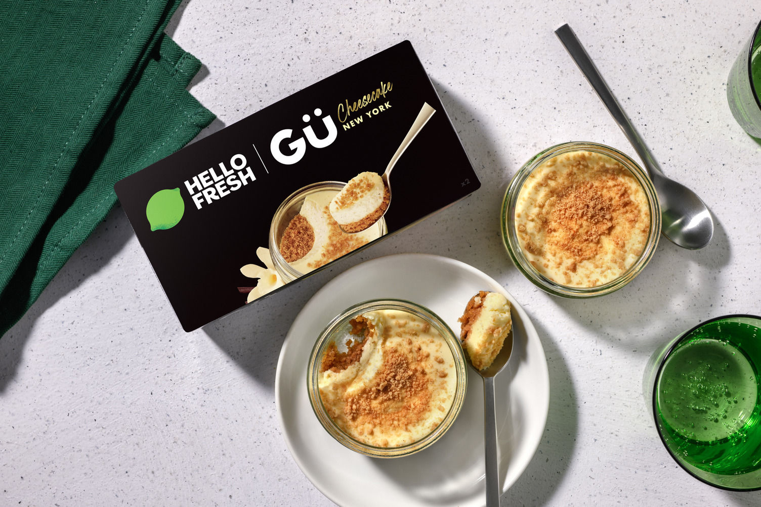 Cheesecake GÜ : vanille & spéculoos Recette | HelloFresh