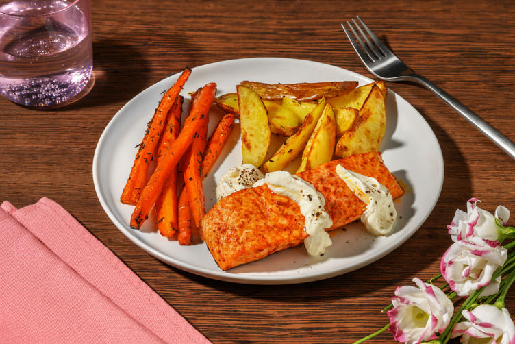 Hake and Cream Cheese Traybake Recipe | HelloFresh