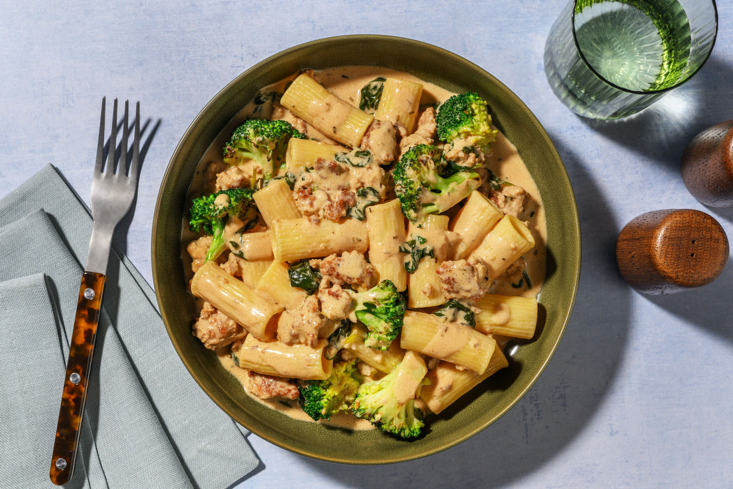 Sausage and Pea Rigatoni in Creamy Guinness® Sauce Recipe | HelloFresh
