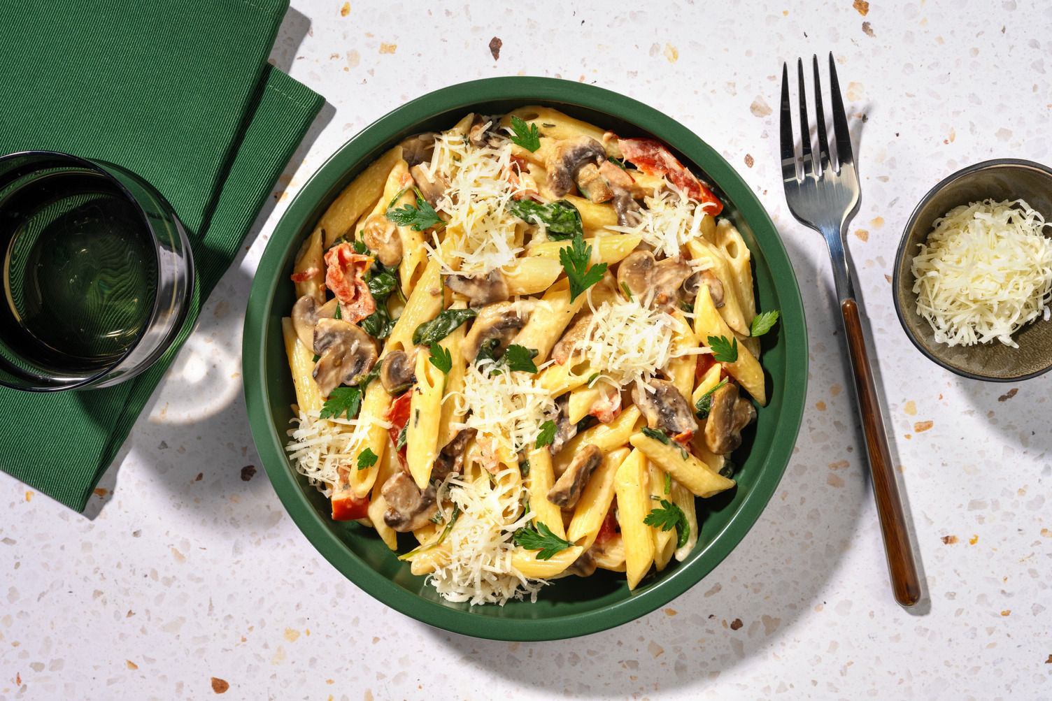 Mushroom & Semi-Dried Tomato Fasta Pasta Recipe | HelloFresh