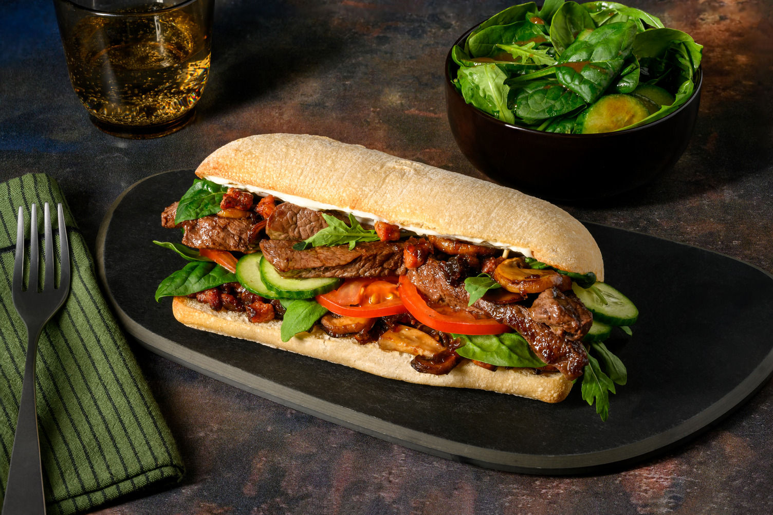 Ultimate Beef & Caramelised Bacon Sub Recipe | HelloFresh