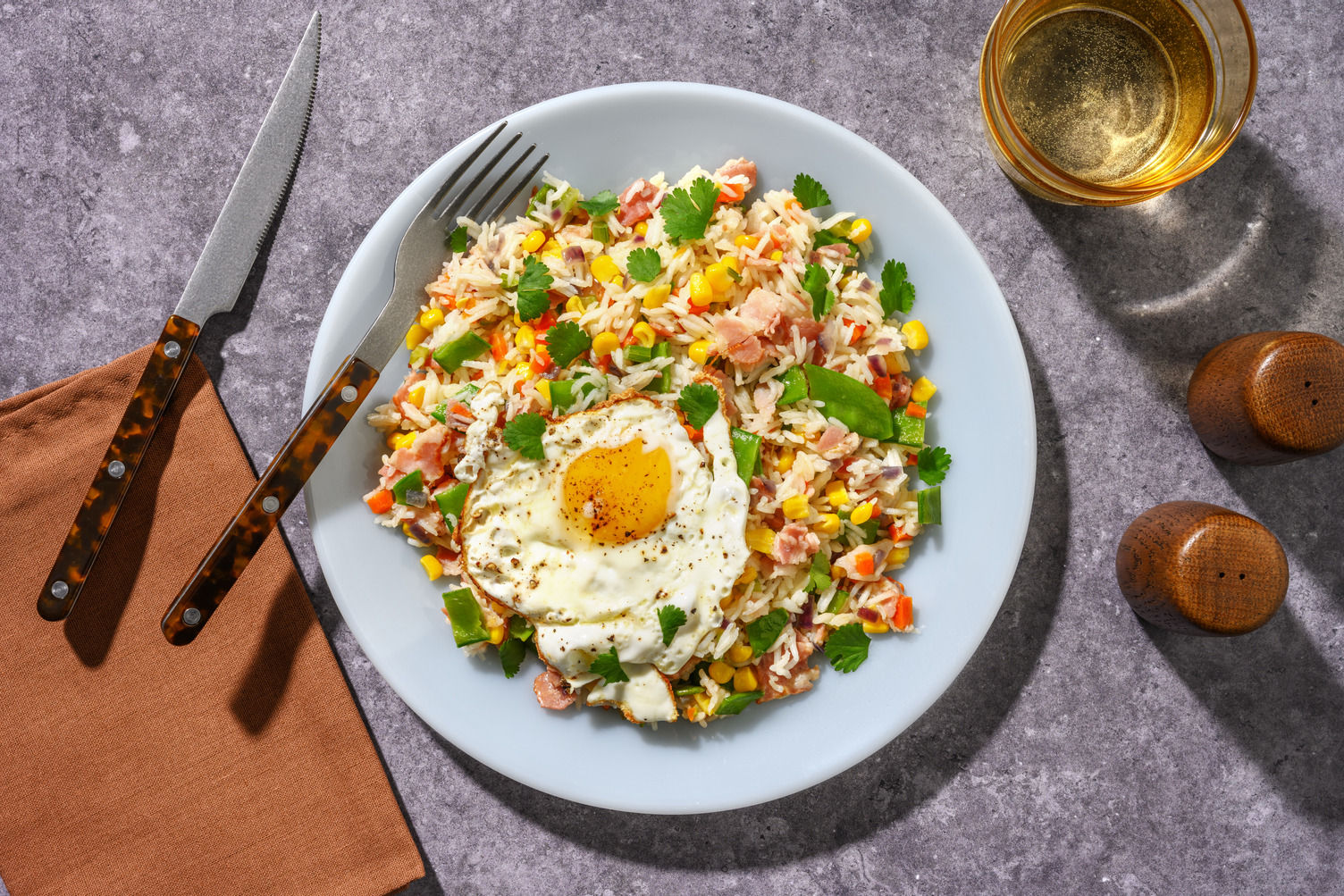 [S-version] Quick Bacon & Green Bean Fried Rice Recipe | HelloFresh