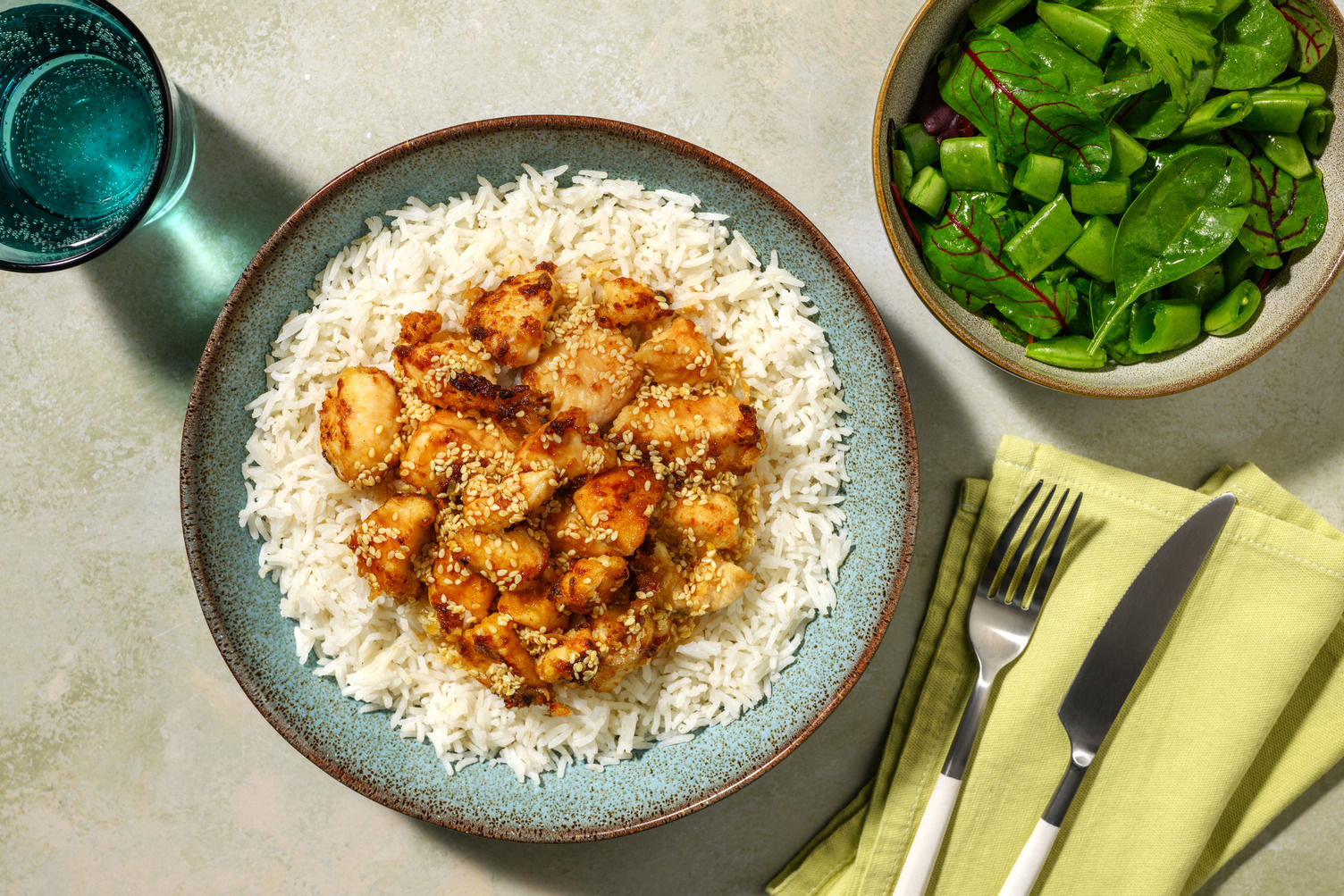 Orange Sesame Prawn & Rapid Rice Recipe | HelloFresh