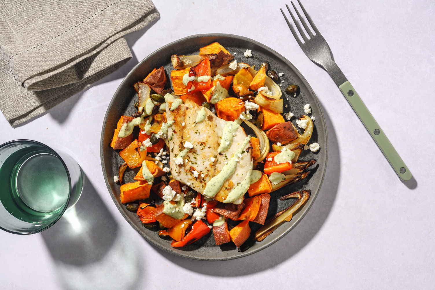 Double Pan-Fried Garlic & Herb Barramundi Recipe | HelloFresh