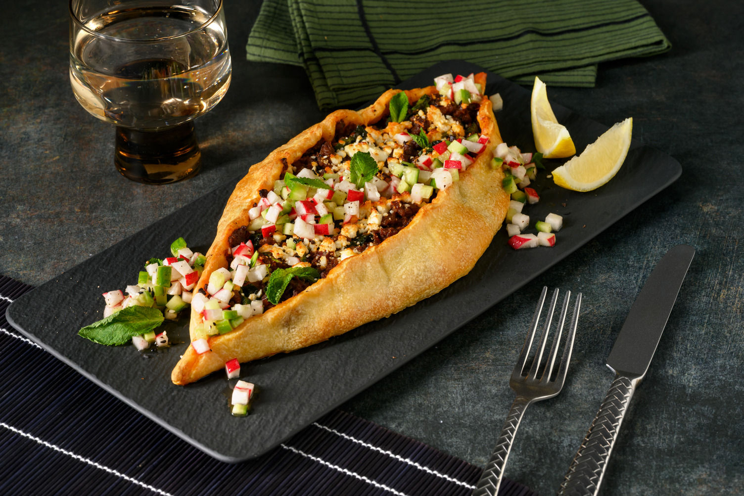 Loaded Spiced Lamb & Goat Cheese Pide Recipe | HelloFresh