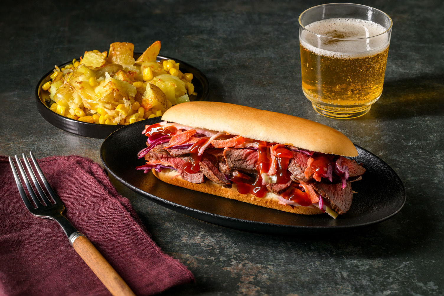 BBQ Beef Brisket & Garlic Ciabatta Sub Recipe | HelloFresh